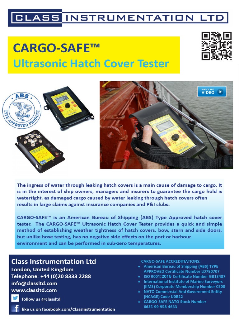 Cargo Safe Sheet With Video 1 | PDF | Ultrasound | Microphone