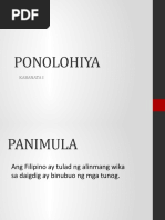 Ponolohiya PPT 1 | PDF