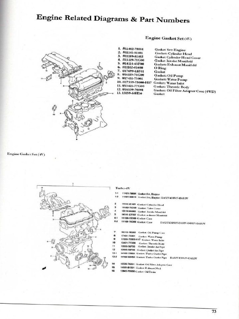 Suzuki F6A Engine Parts Drawings | PDF