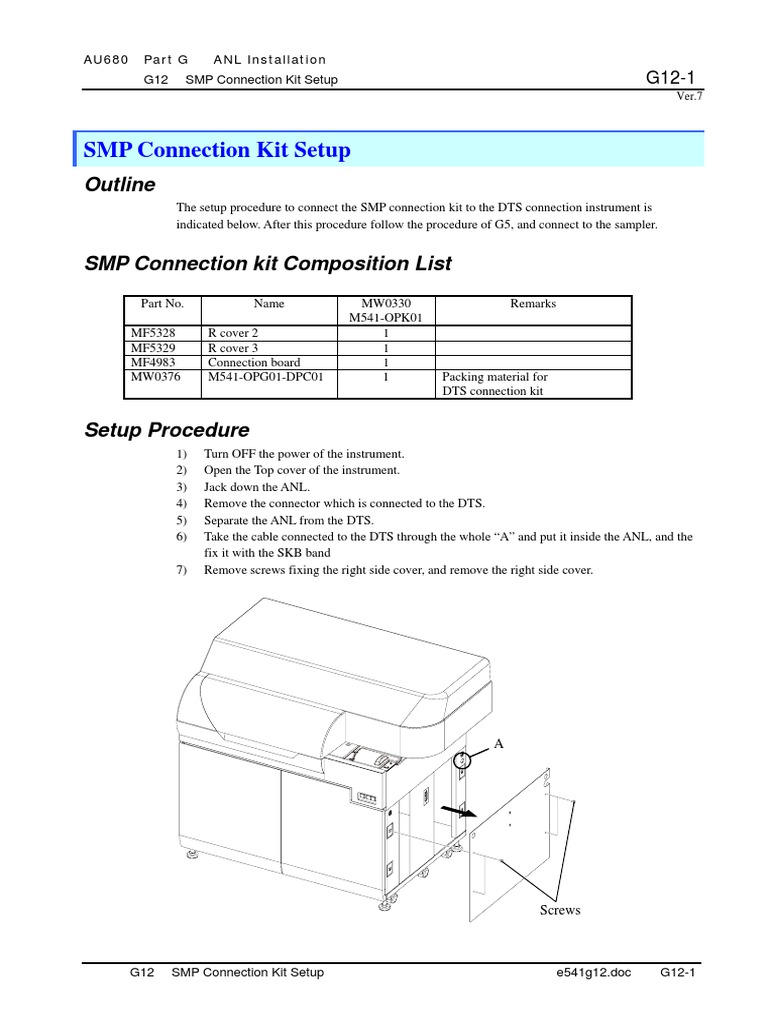 SMP Connection Kit Setup: Outline | Download Free PDF | Electrical ...