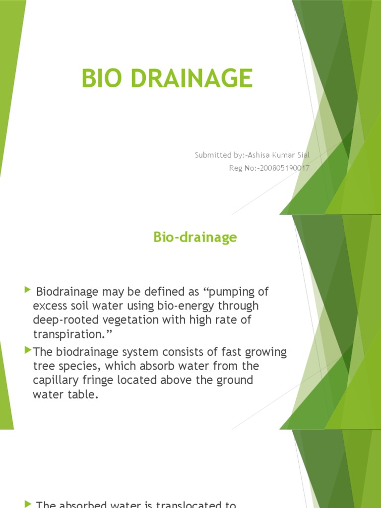 Bio Drainage. Ashisa Kumar Sial-1 | PDF