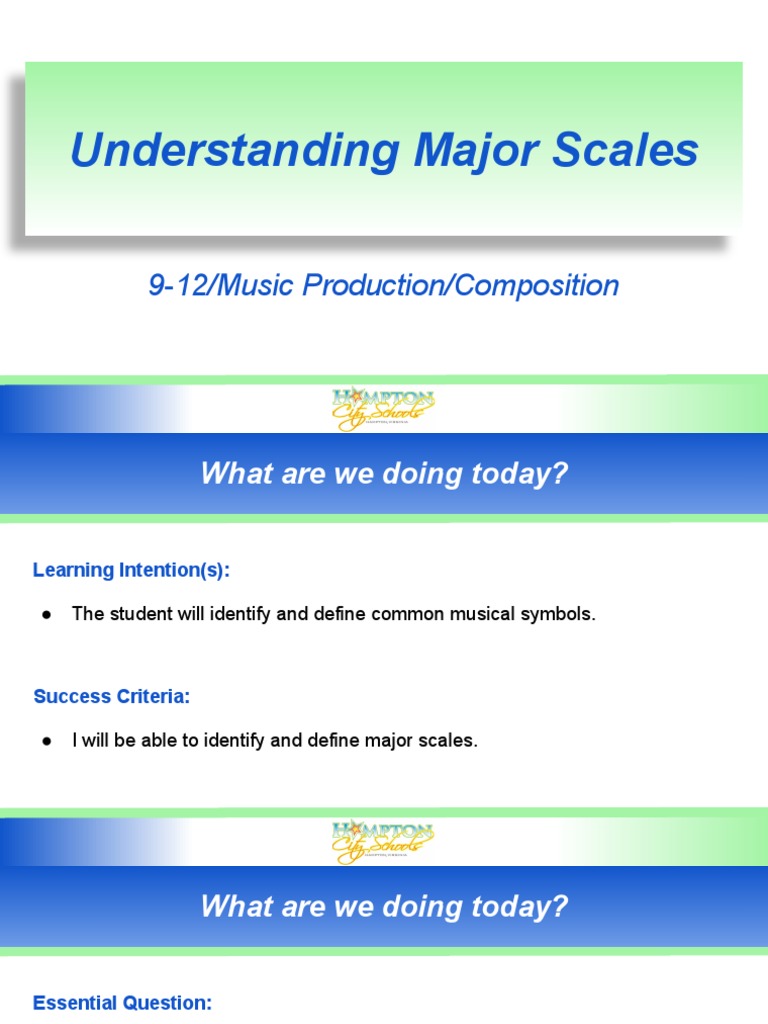 Music Production Google Slide Lesson Day 2-10 | PDF