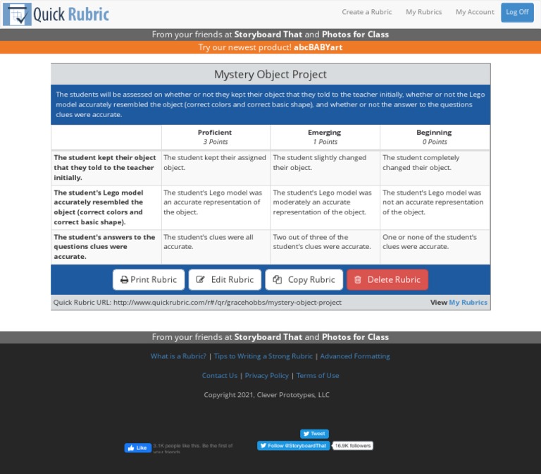Stem434 Module 7 Project Rubric | PDF | Rubric (Academic) | Business