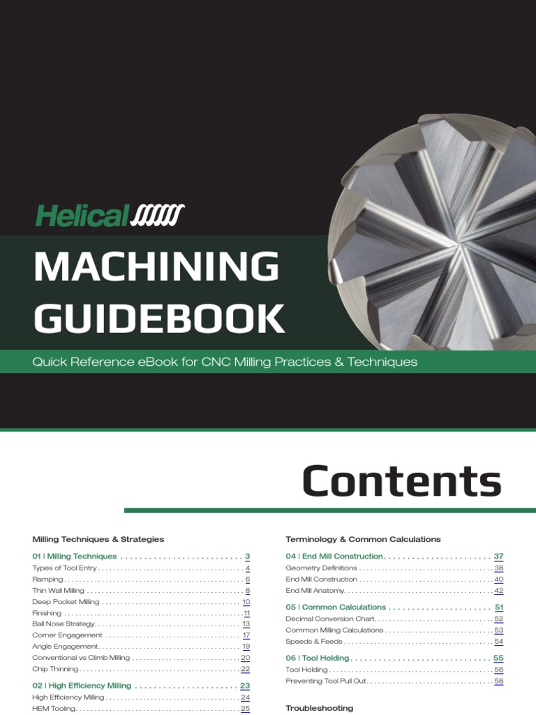 Helical Machining Guidebook | PDF | Machining | Crafts