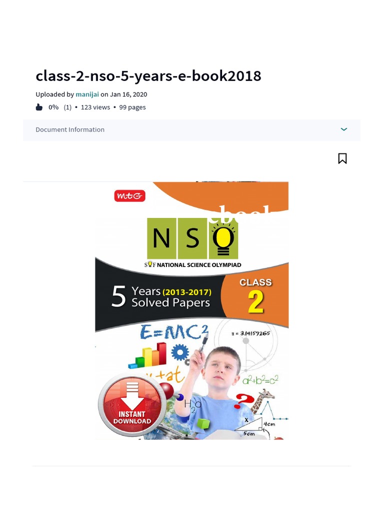 Class-2-Nso-5-Years-E-Book2018 - Human Body - Leaf | PDF | Information ...