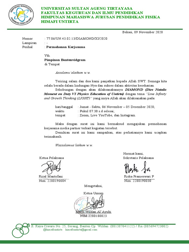 Surat Medpar Dengan Bantenvidgram | PDF