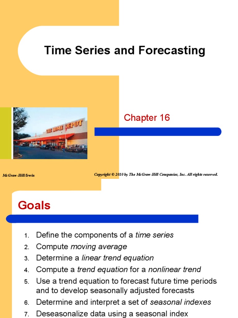 Time Series and Forecasting: Mcgraw-Hill/Irwin | PDF | Seasonality ...