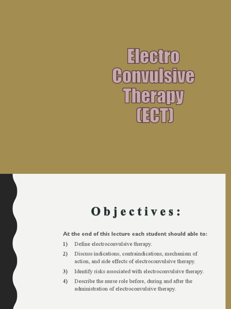 Ect 1 | PDF | Electroconvulsive Therapy | Major Depressive Disorder