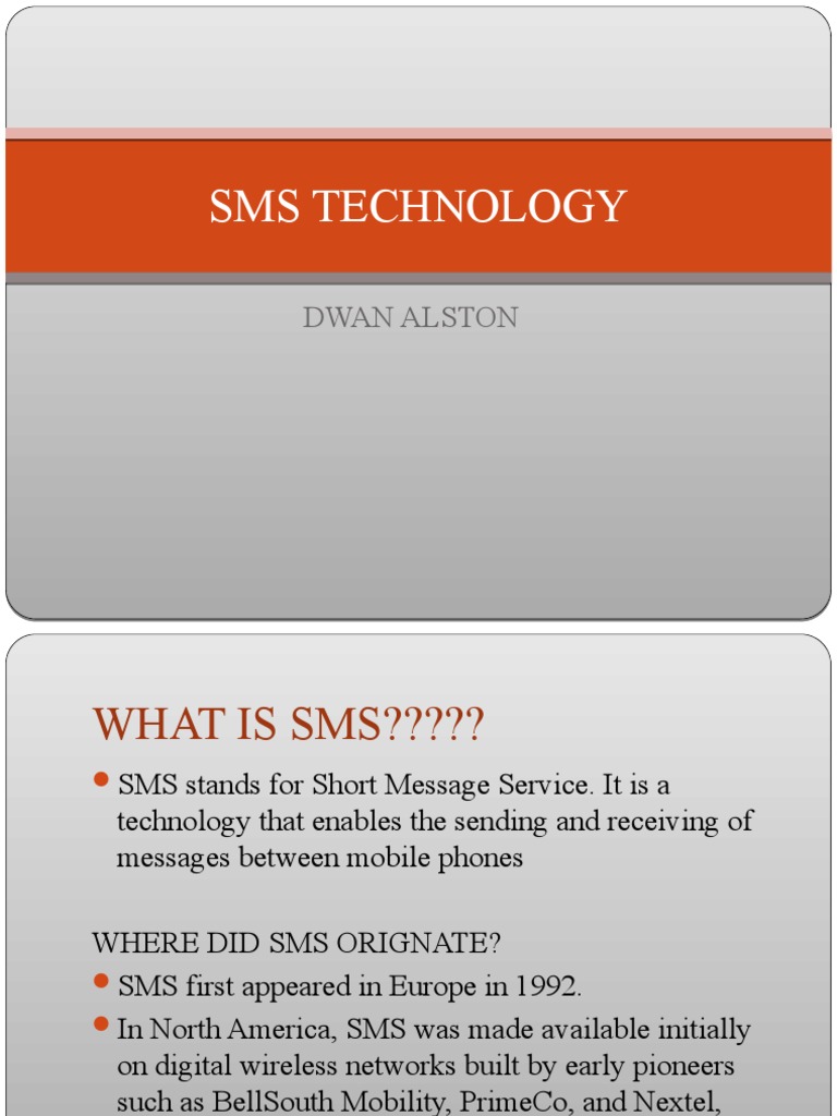 SMS Technology: A Brief History and Overview | PDF | Mobile Technology ...
