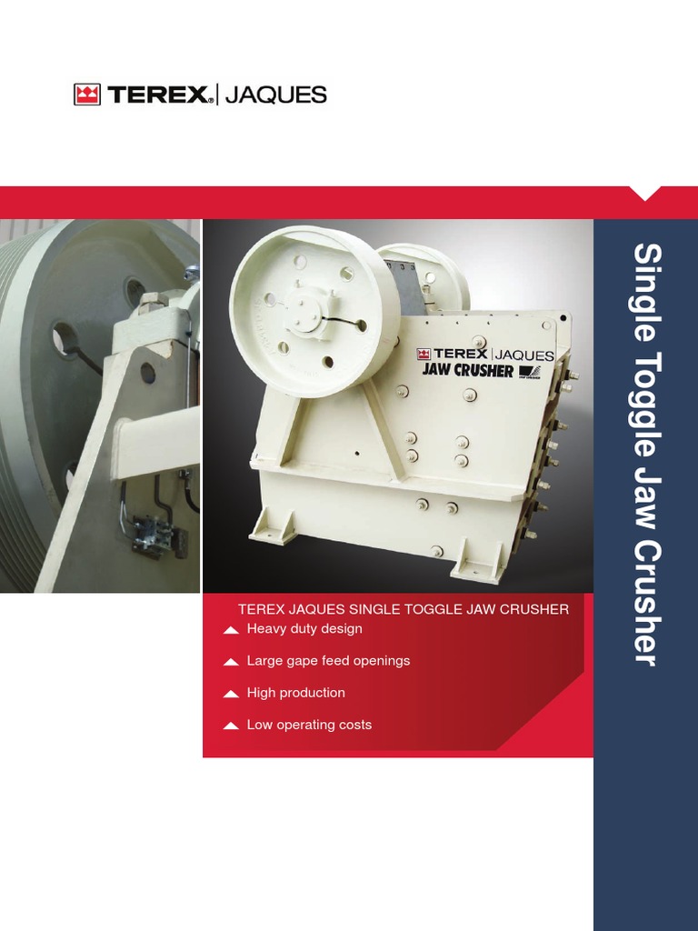 Terex Jaques Jaw Crusher ST-Series-JawBrochure | PDF | Bearing ...