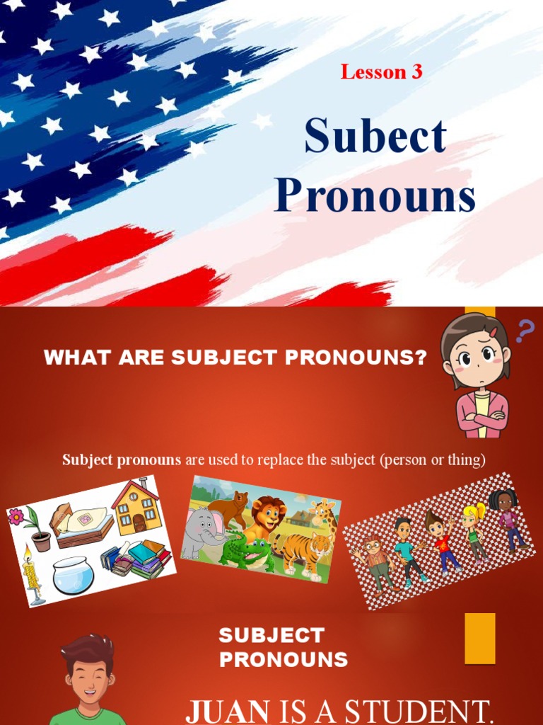 Subject Pronouns and Verb "Be" Guide | PDF | Language Arts & Discipline ...