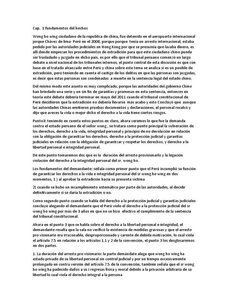 Caso WONG HO WING | PDF | Convenio europeo de derechos humanos | Castigos