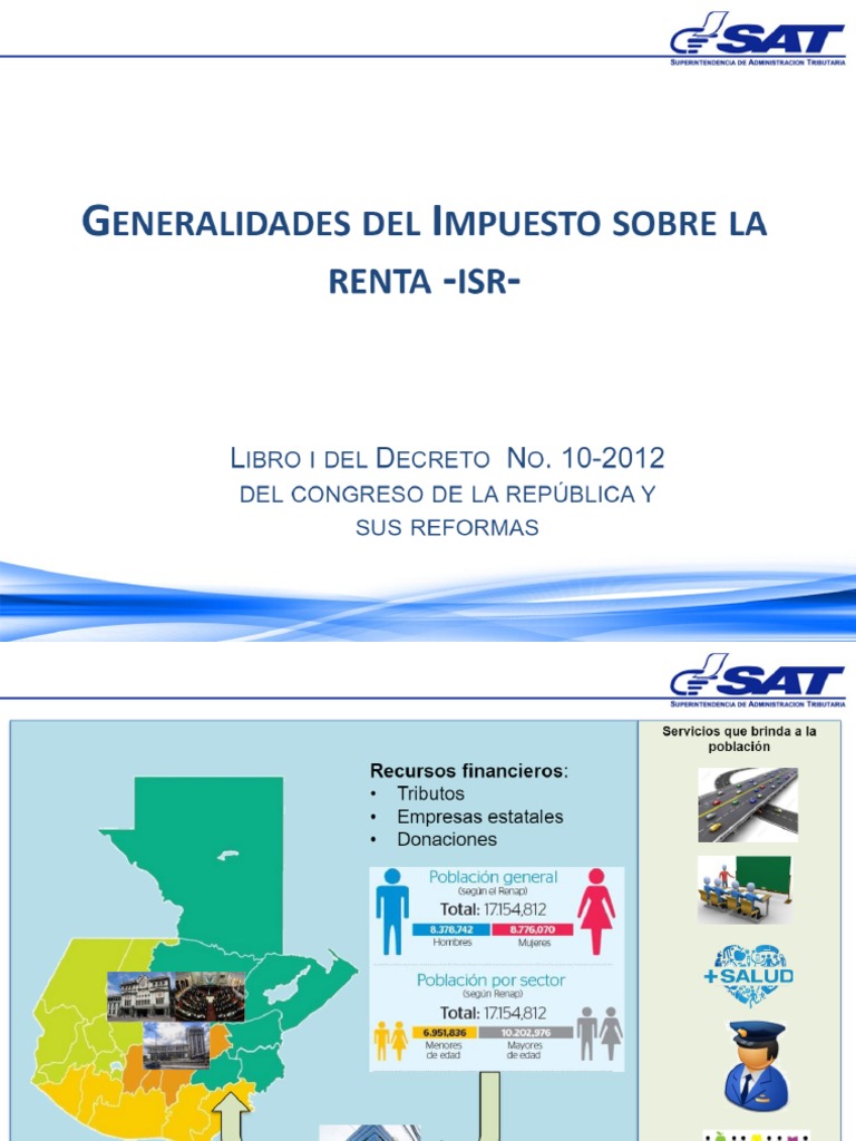 Generalidades Del Impuesto Sobre La Renta - Isr | PDF