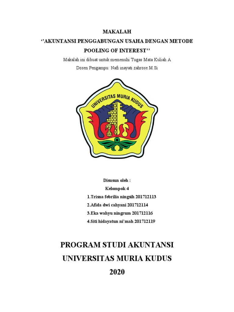 Akuntansi Penggabungan Usaha Dengan Metode Pooling of Interest | PDF