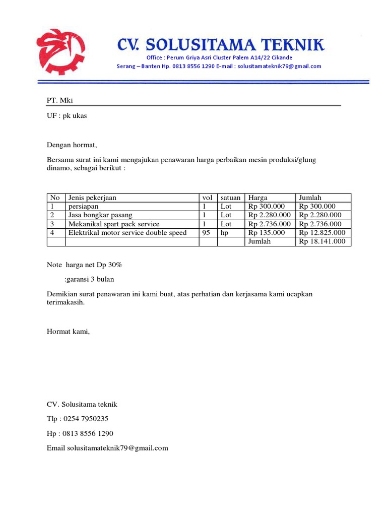 PT Mki | PDF | Teknologi & Rekayasa