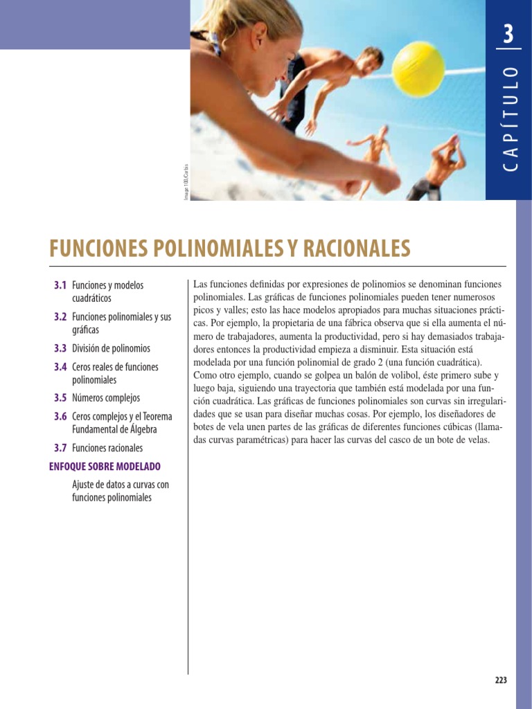 Capítulo 3. Funciones Polinomiales y Racionales | PDF | Función ...