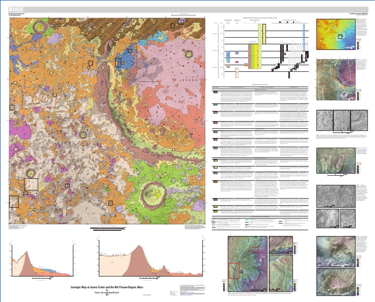 Jezero Geology Map | PDF | Physical Geography | Bodies Of The Solar System