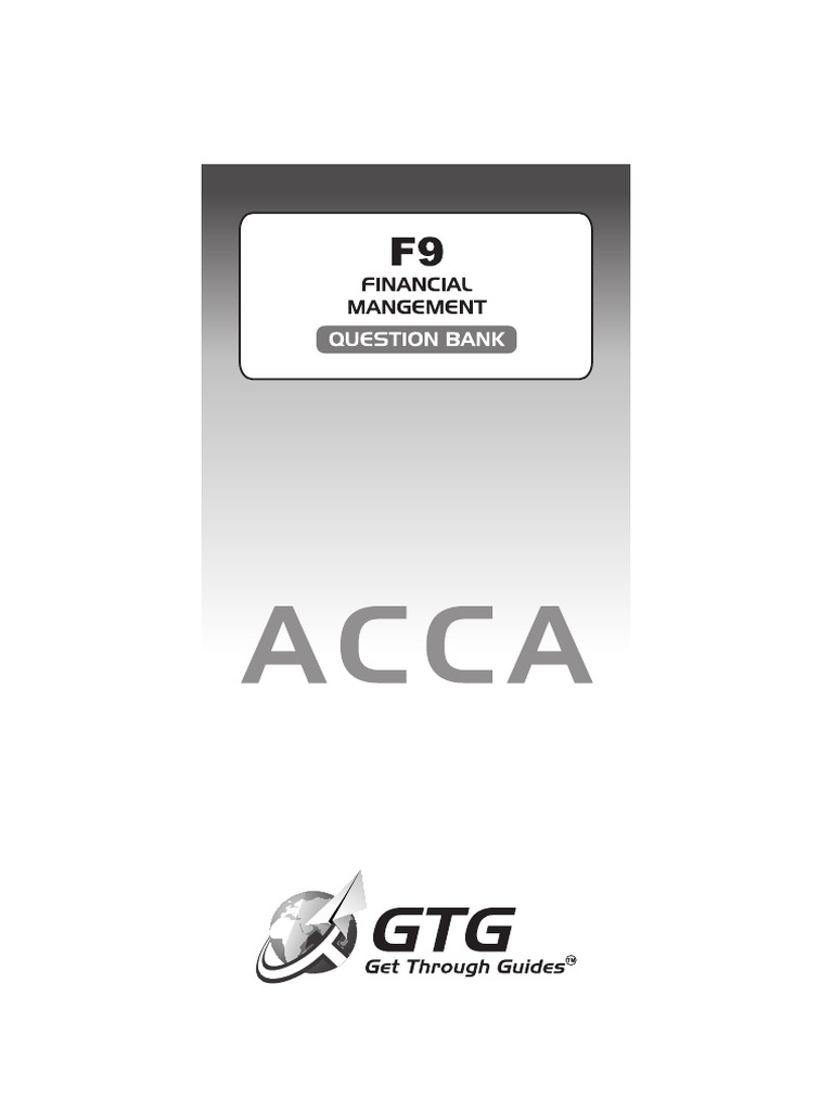 F9 Financial Management Question Bank | PDF | Factoring (Finance ...