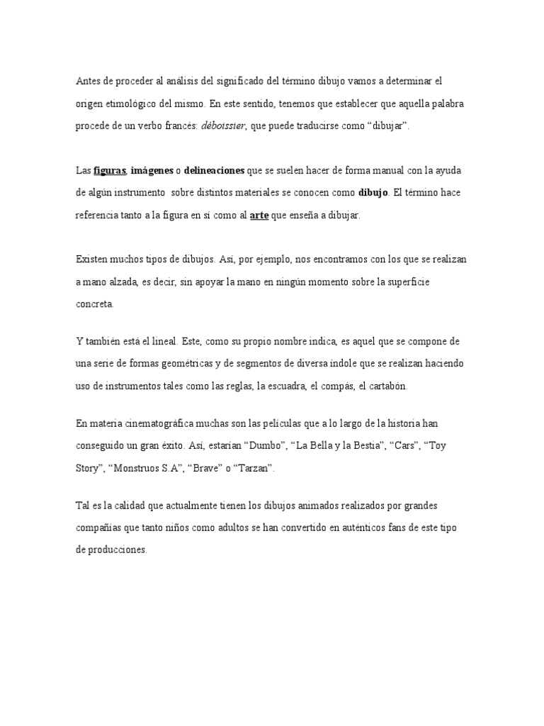Antes de Proceder Al Análisis Del Significado Del Término Dibujo Vamos ...