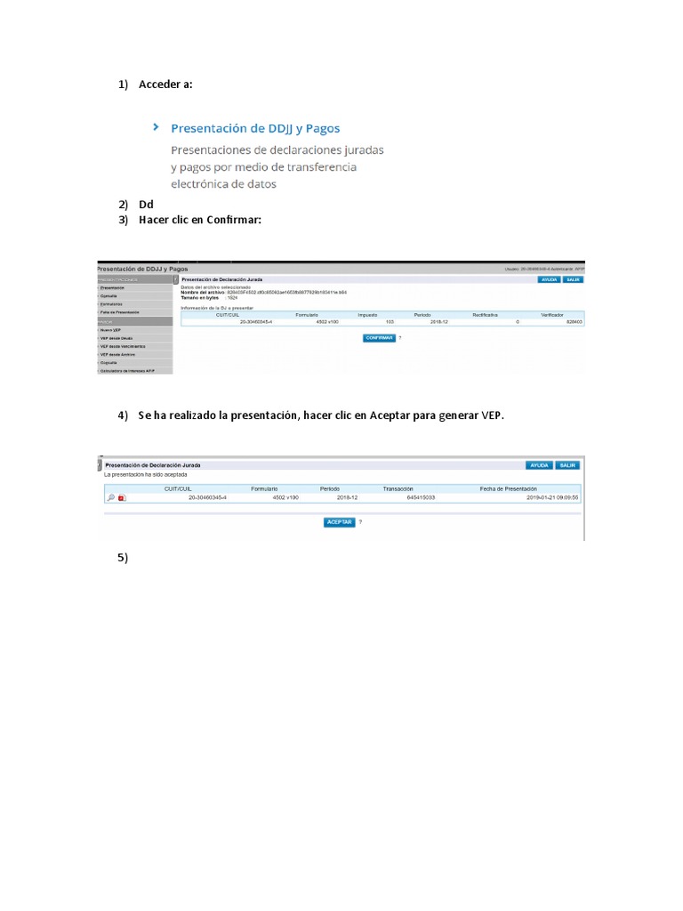 AFIP - Instructivo - Presentar Compras y Ventas Siap | PDF