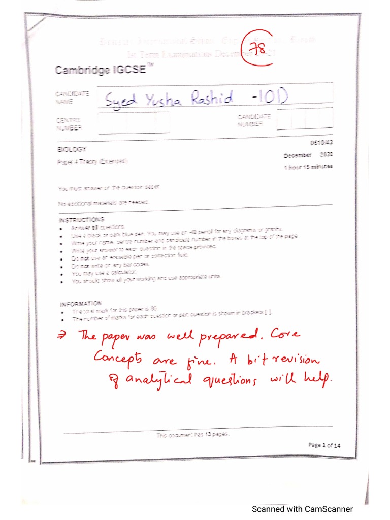 Bio P4 Syed Yusha Rashid 10D | PDF