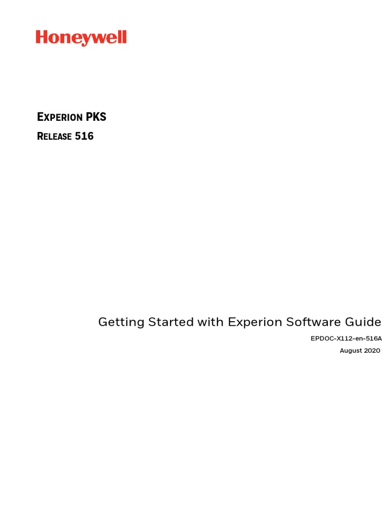 Getting Started With Experion Software Guide | PDF | Installation (Computer Programs ...