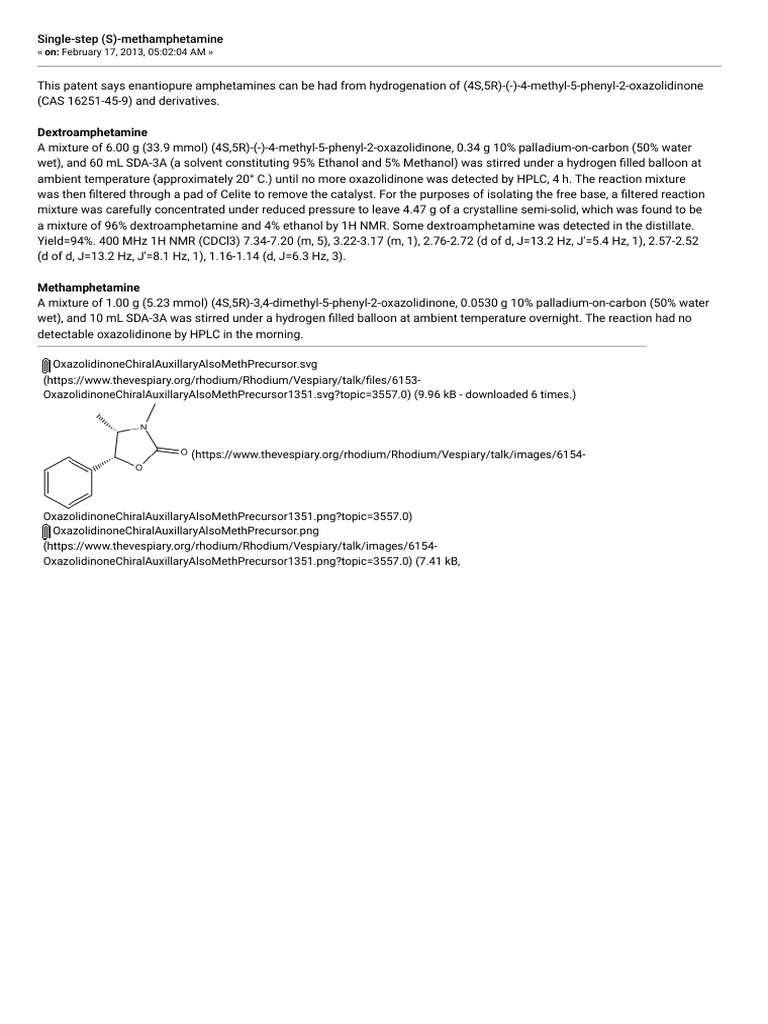 Single-Step (S) - Methamphetamine | PDF | Science & Mathematics
