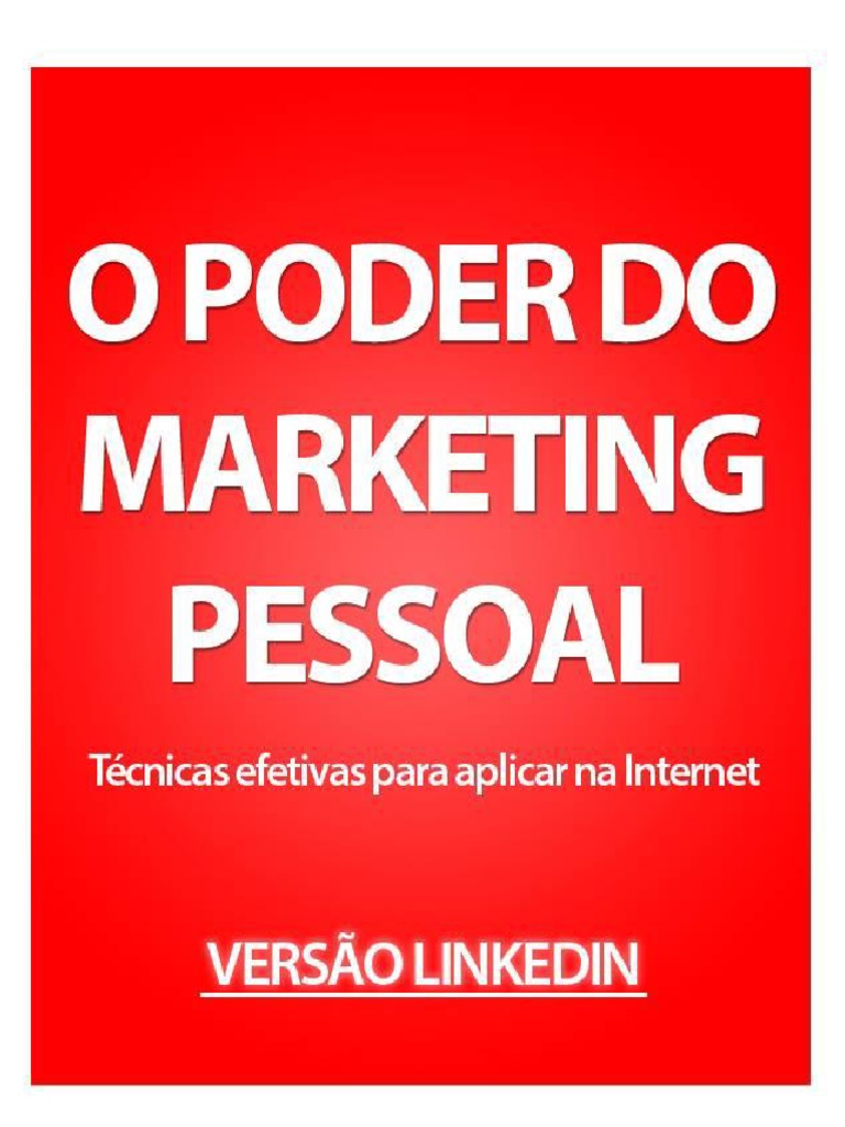 O Poder Do Marketing Pessoal | PDF | LinkedIn | Marketing