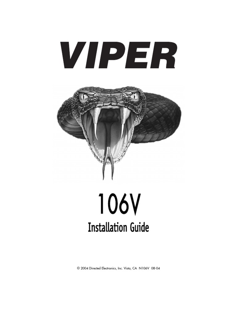 Alarma Viper 106V Inst | PDF | Ignition System | Fuse (Electrical)