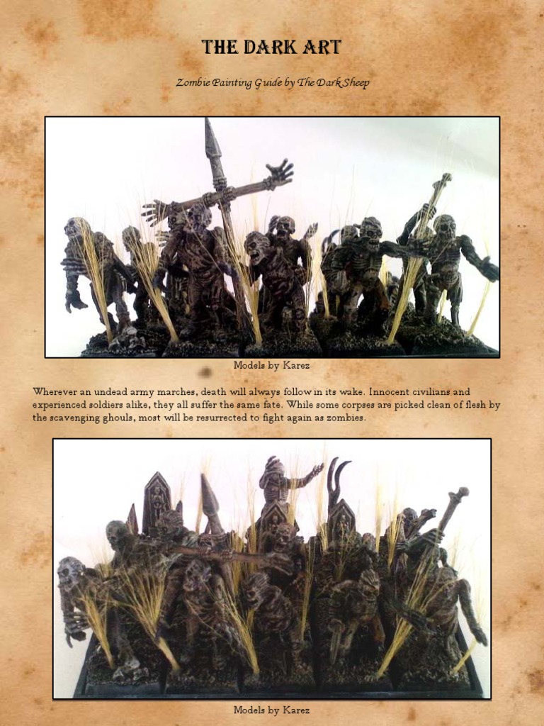 A Comprehensive Guide to Painting Zombie Skin and Details | PDF | Paint ...