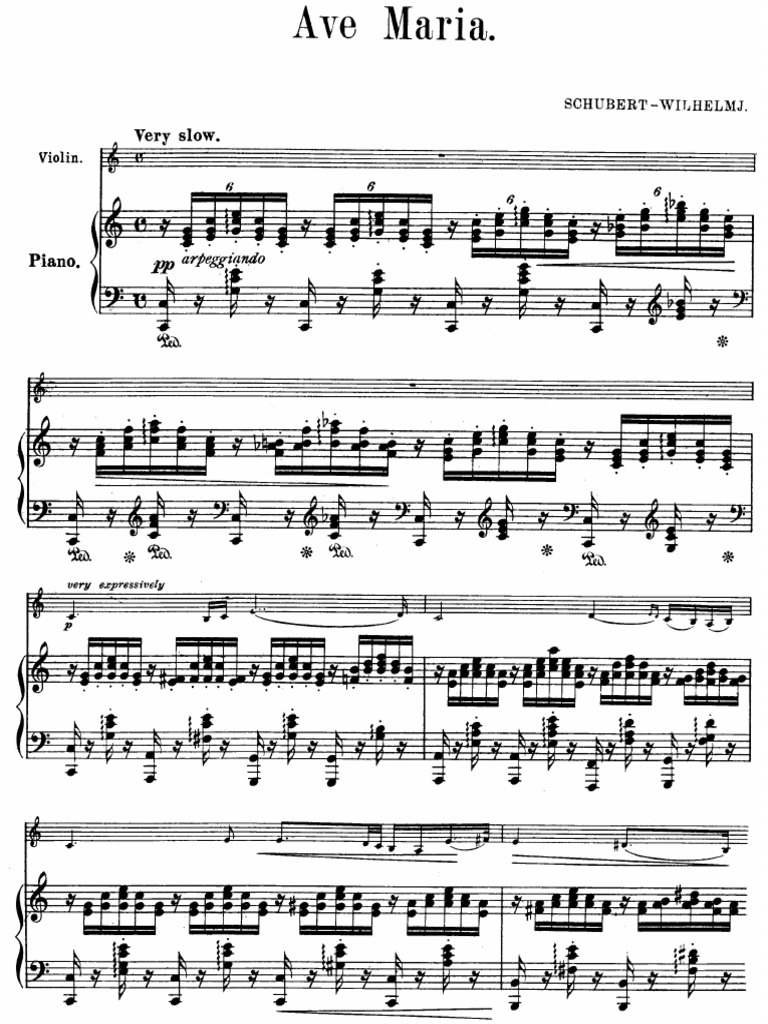 Schubert Ave Maria Score | PDF