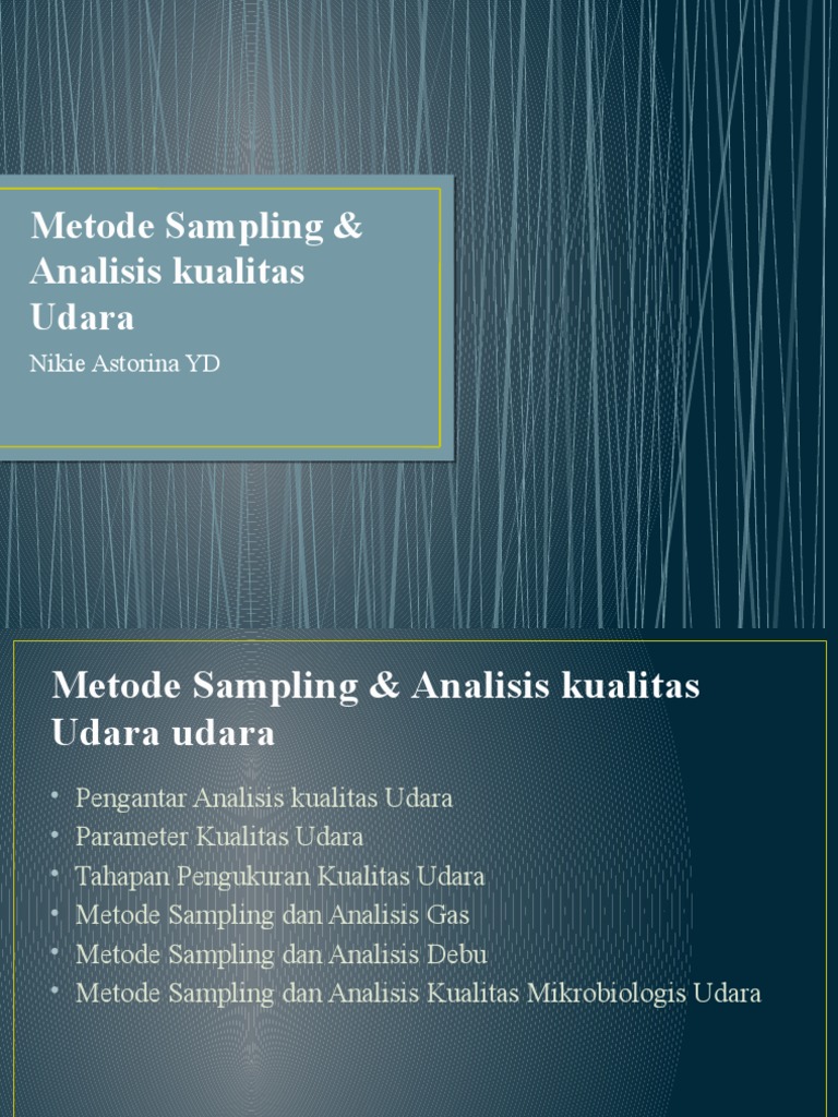 Metode Sampling Dan Analisis Kualitas Udara | PDF