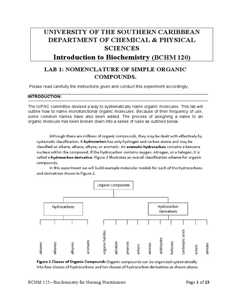 Naming Simple Organic Compounds Guide | PDF | Alkane | Functional Group