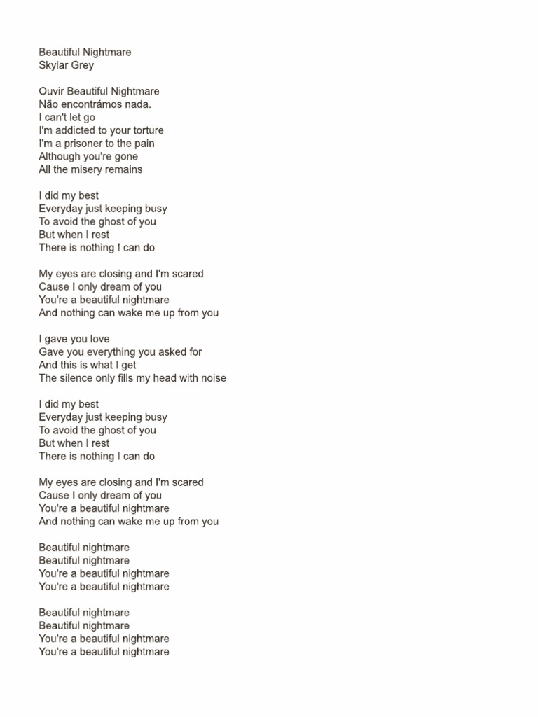 A Beautiful Nightmare: A Poem About Unrequited Love and Its Lingering ...