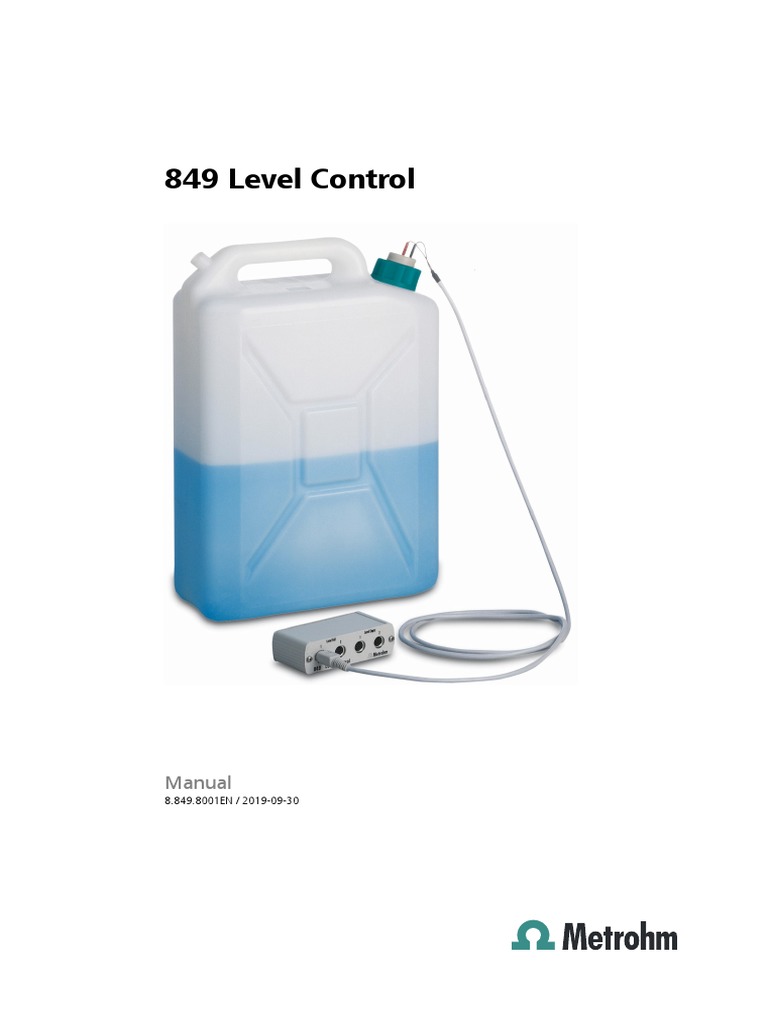 849 Level Control: Manual | PDF | Electrical Connector | Manufactured Goods