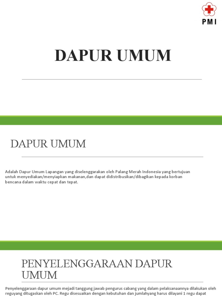 DAPUR UMUM Pmi | PDF