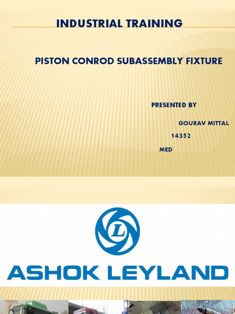 Industrial Training | PDF | Engines | Internal Combustion Engine