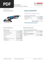 Ficha Tecnica Pulidora Dewalt DWE4120 | PDF | Hogar, jardinería y bricolaje