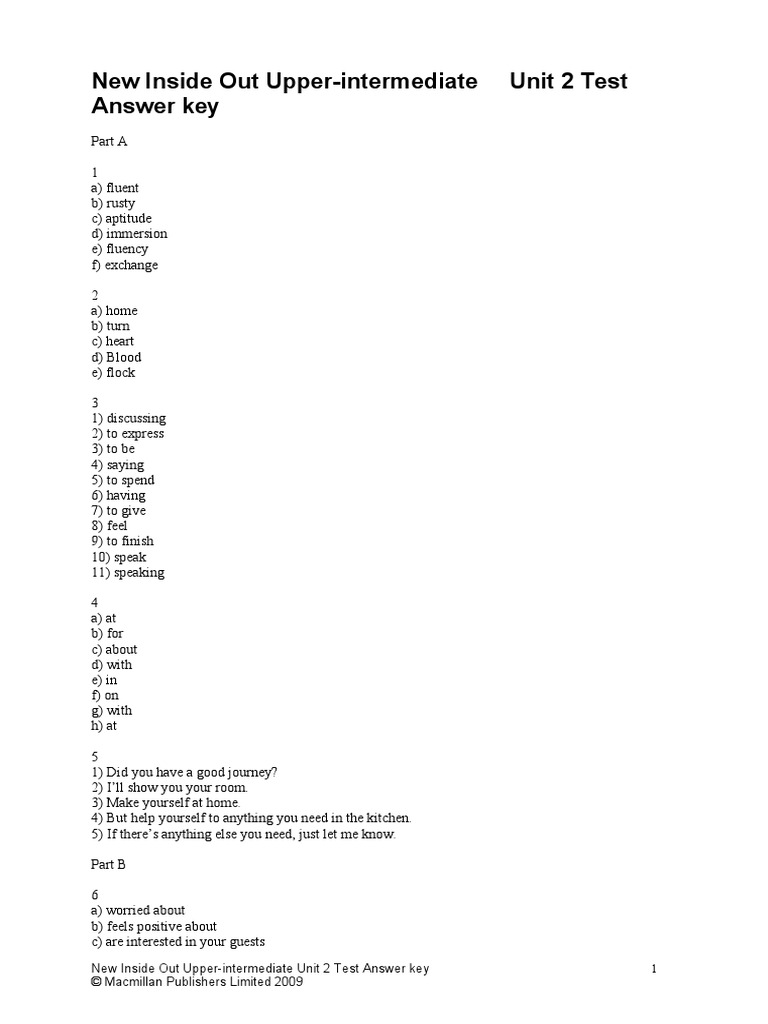 Unit 2 Test Answer Key Pdf 
