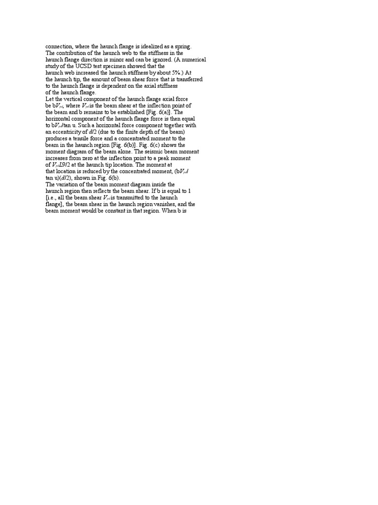 L9/2 at The Haunch Tip Location. The Moment At: PD PD | PDF