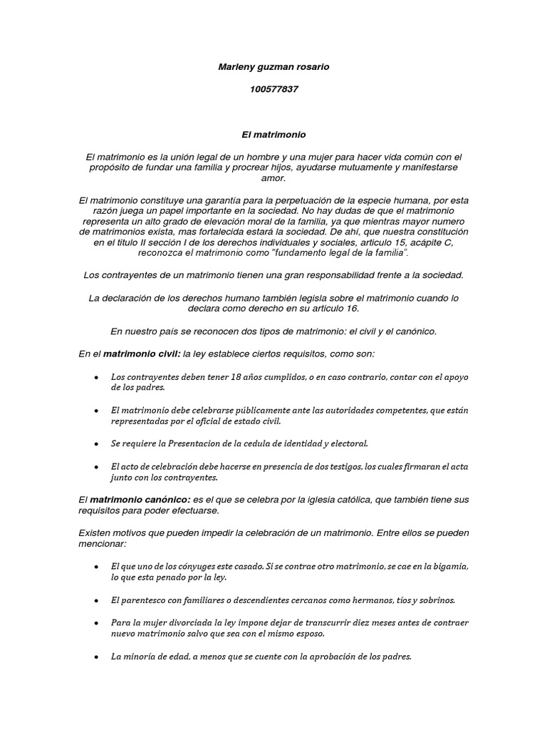 Matrimonio y Divorcio | PDF | Divorcio | Matrimonio