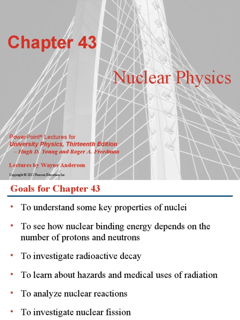 Nuclear Physics: Powerpoint Lectures For | PDF | Radioactive Decay ...