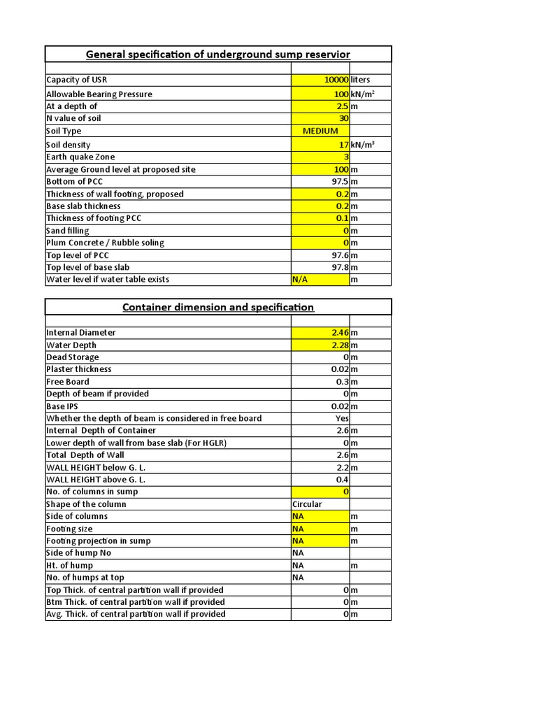 Analysis and Design Specifications for a 10,000 Liter Underground ...