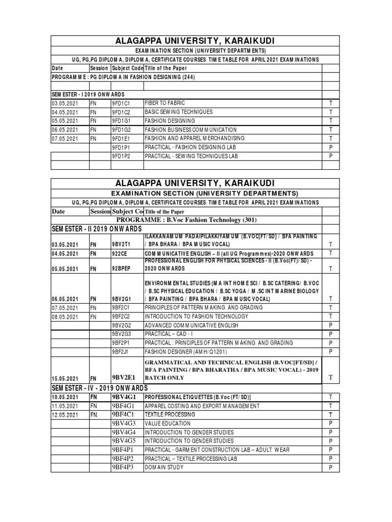 University Department Timetable | PDF | Complex Analysis | Geology