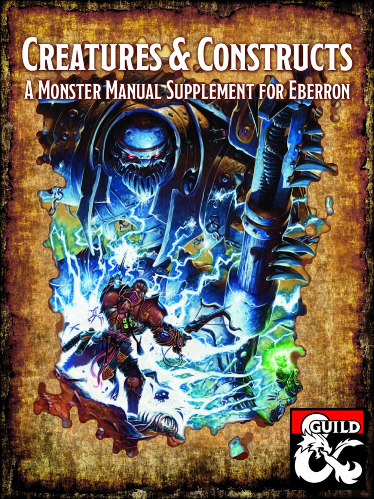 Creatures & Constructs A Monster Manual Supplement For Eberron | PDF ...