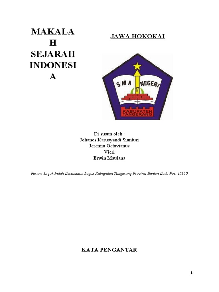 Sejarah dan Tujuan Jawa Hokokai | PDF | Kajian Bahasa Asing