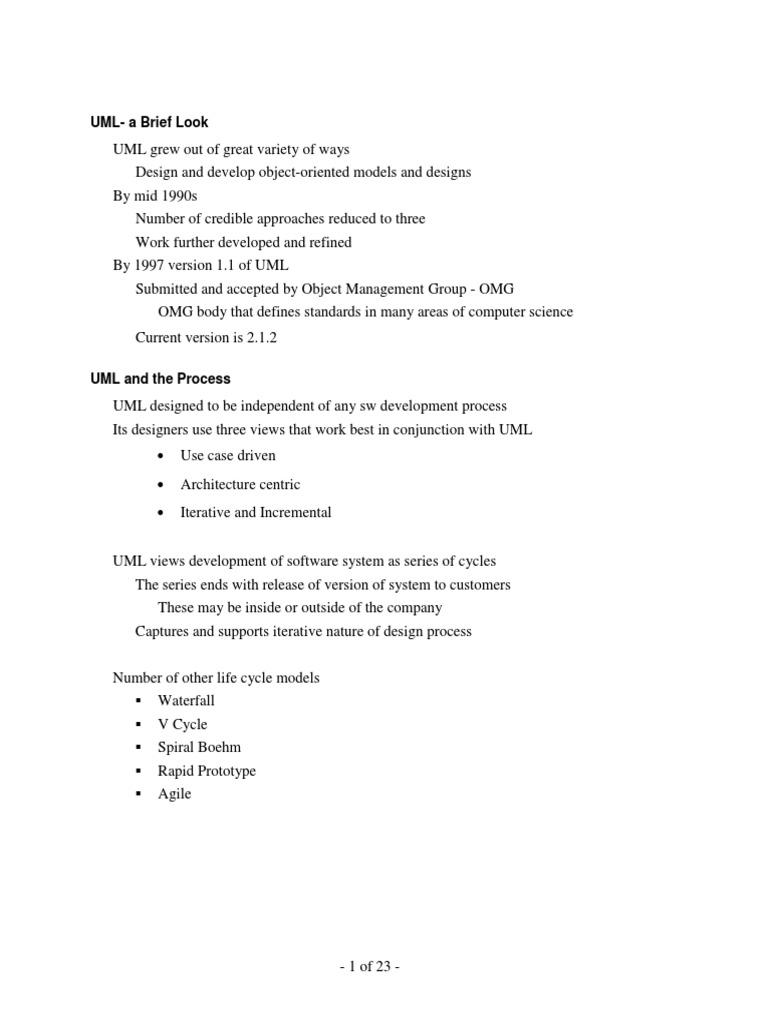 Uml0 Pdf Use Case Class Computer Programming 