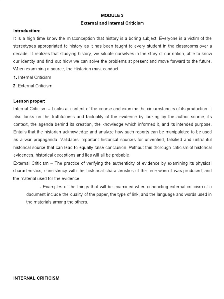 Module 3 Hist 1 | PDF | Primary Sources | Deception