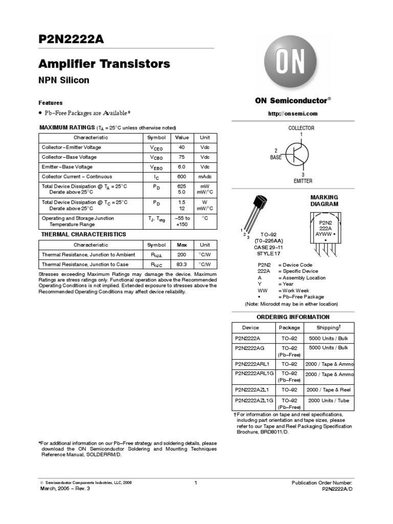P2n2222a transistor amplifier