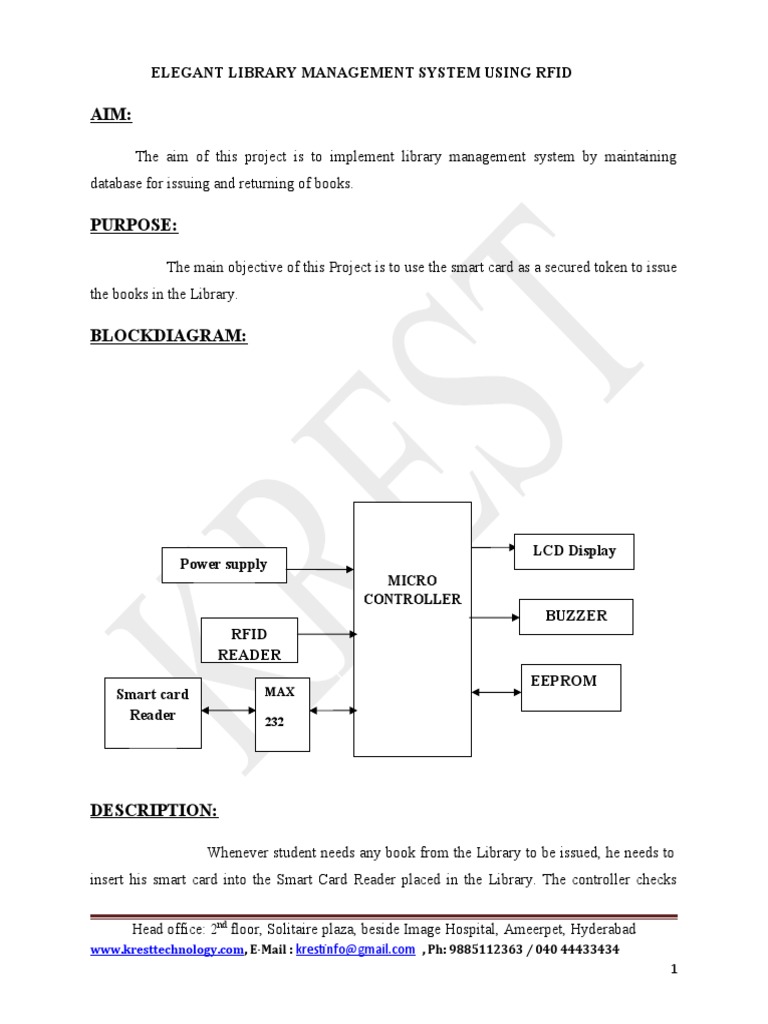 Elegant Library Management System Using Rfid | Download Free PDF ...